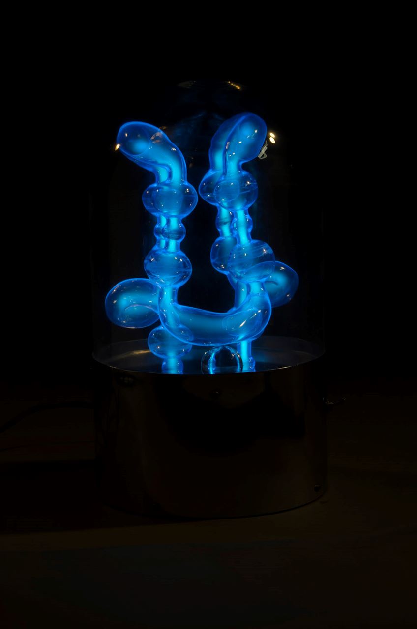 Blue Neon Glass Sculpture | Hieronymus Objects